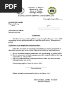 Claim For Indemnity New (Abiso NG Pinsala) | PDF