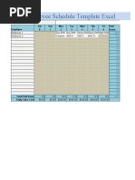 Shift Schedule - Weekly - Monthly 2025 | PDF