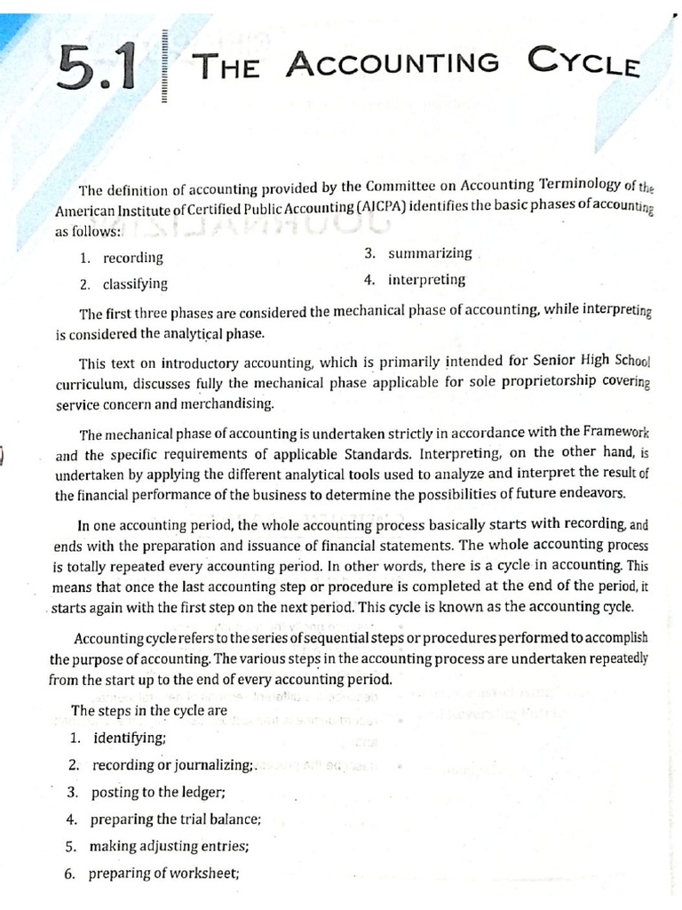 Accounting Cycle and Recording | PDF