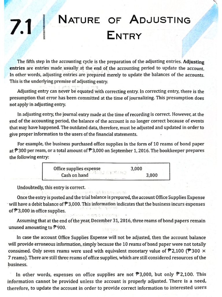Adjusting Entries | PDF