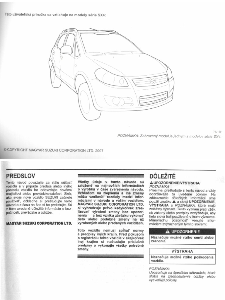Suzuki Sx4 Manual SK | PDF