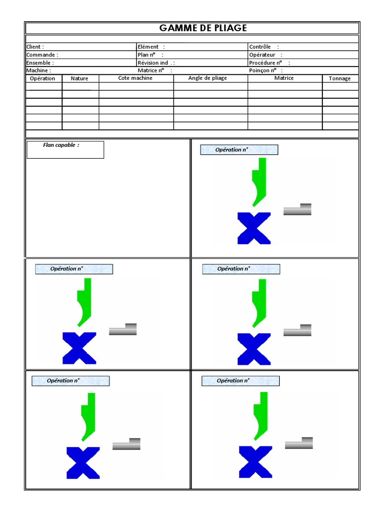 Gamme de Pliage | PDF