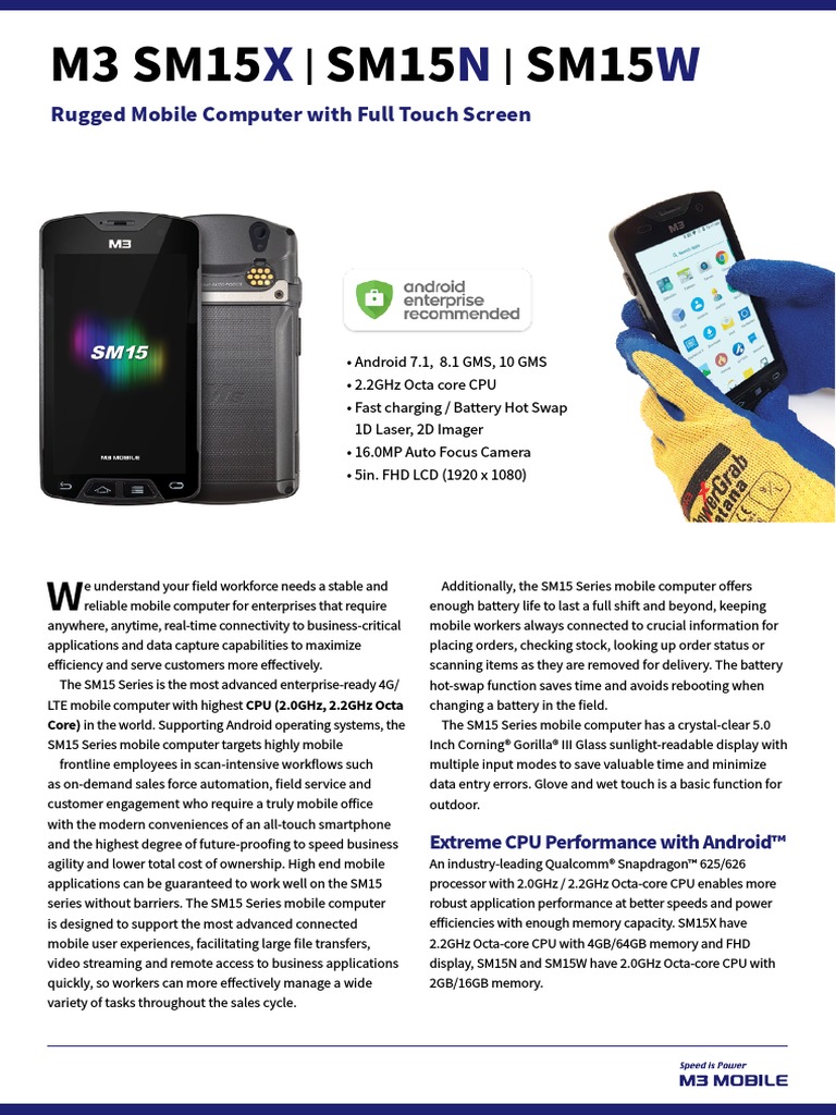 Specification Sheet - SM15 - EN | PDF | Multi Core Processor | Image Scanner