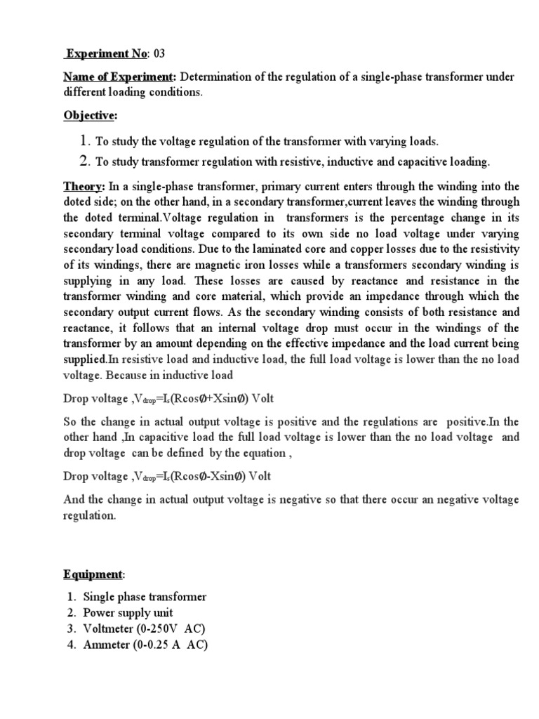 Asif Report | PDF | Transformer | Capacitor