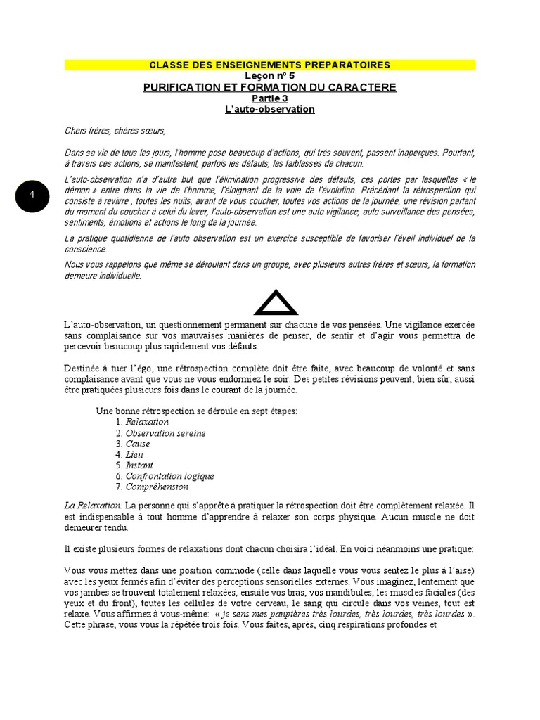 Auto-observation pour l'éveil spirituel | PDF | Âme | Réincarnation