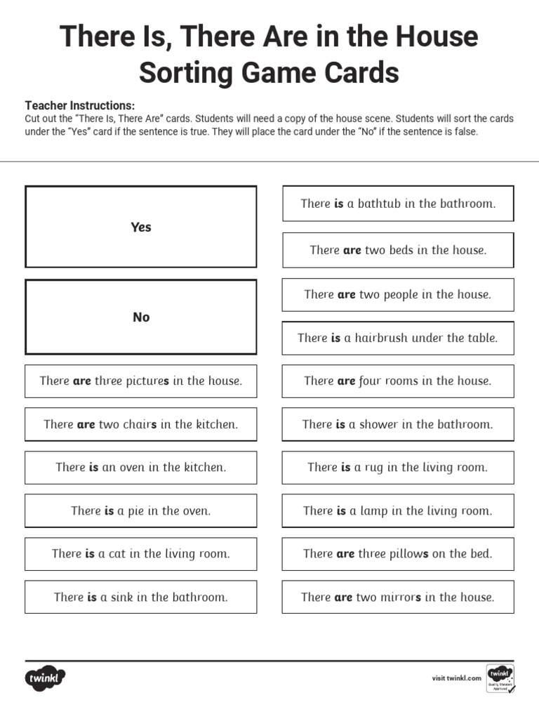 House Sorting Game Instructions | PDF | Bathroom | Home & Garden