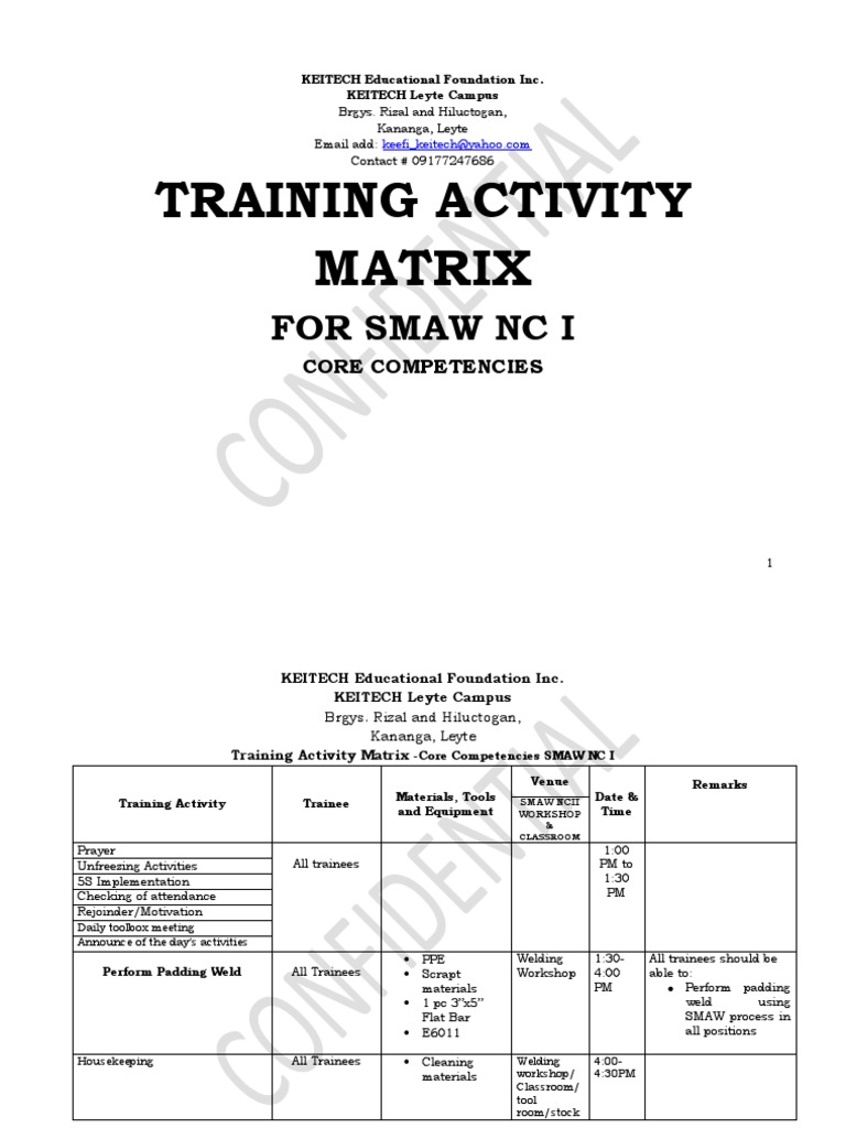 SMAW NC I Core Competencies Training | PDF | Welding | Construction