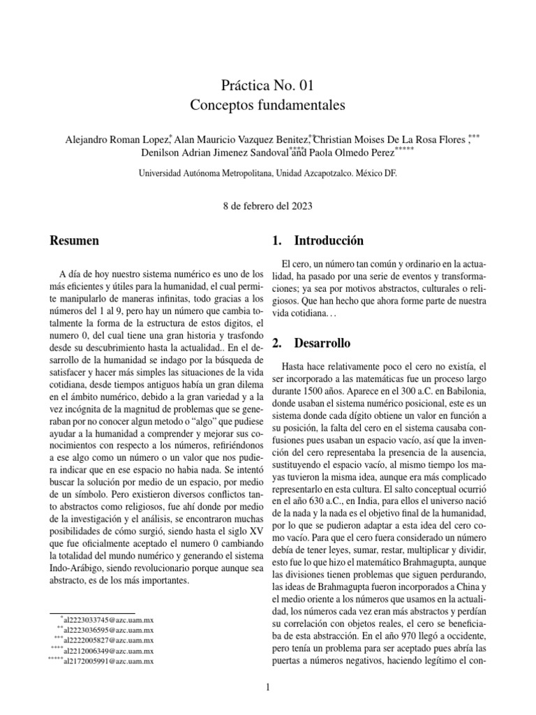 PE Eq 01 Prac 01 23i | PDF | Abstracción | Humano