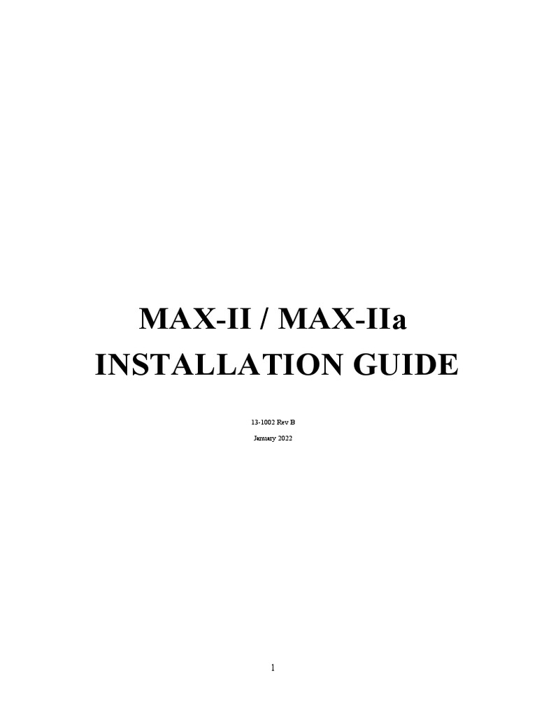 MAX-II Installation Guide | PDF | Device Driver | Microsoft Windows