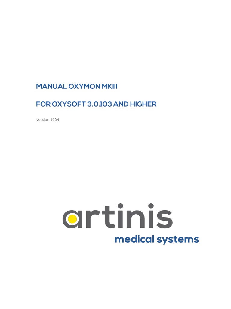 Manual Oxymon - Oxysoft v30103 1604 | PDF | Hemoglobin