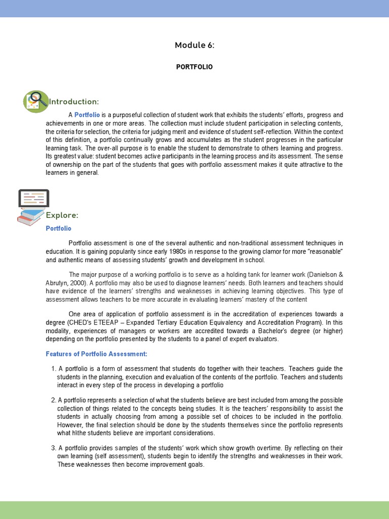 Module 6 | PDF | Learning | Educational Assessment