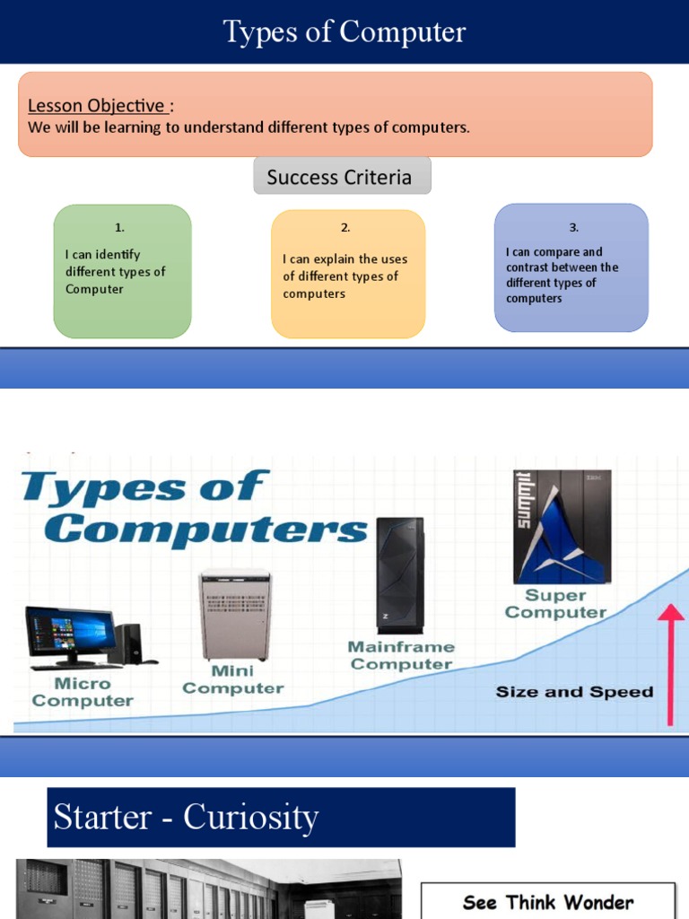 Types of Computer | PDF | Mainframe Computer | Supercomputer