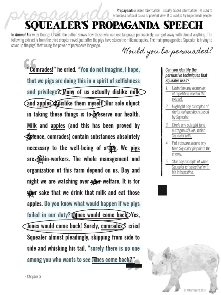 Squealers Speech | PDF | Propaganda