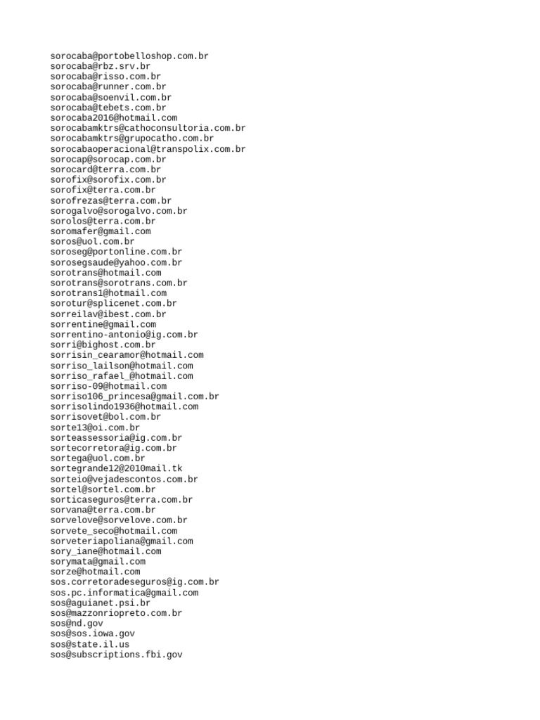 Lista de E-Mail Marketing Na Web - Part19 | PDF