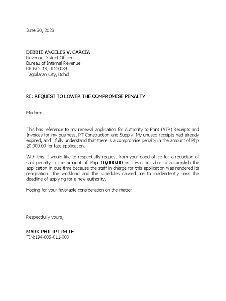 Letter Request | PDF