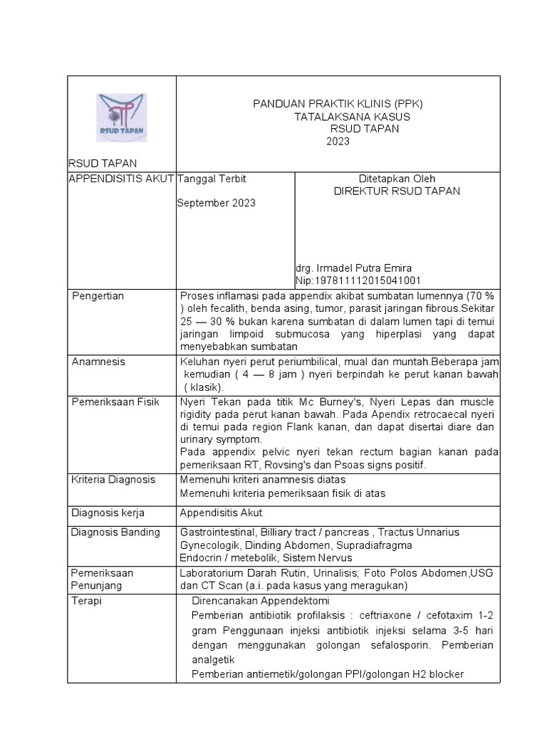 PPK Dokter Spesialis Bedah | PDF