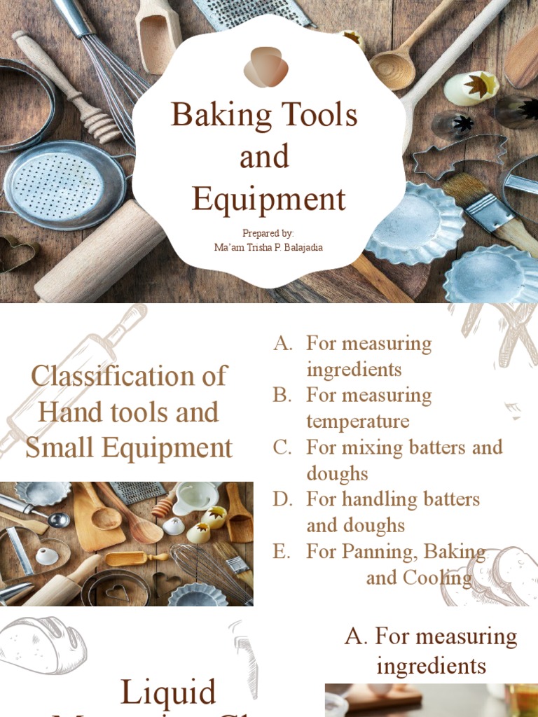 Essential Baking Tools and Equipment | PDF | Baking | Sheet Pan