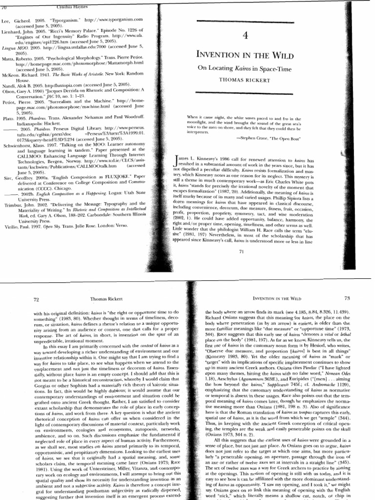 Thomas Rickert - "Invention in The Wild" | PDF | Cognitive Science ...