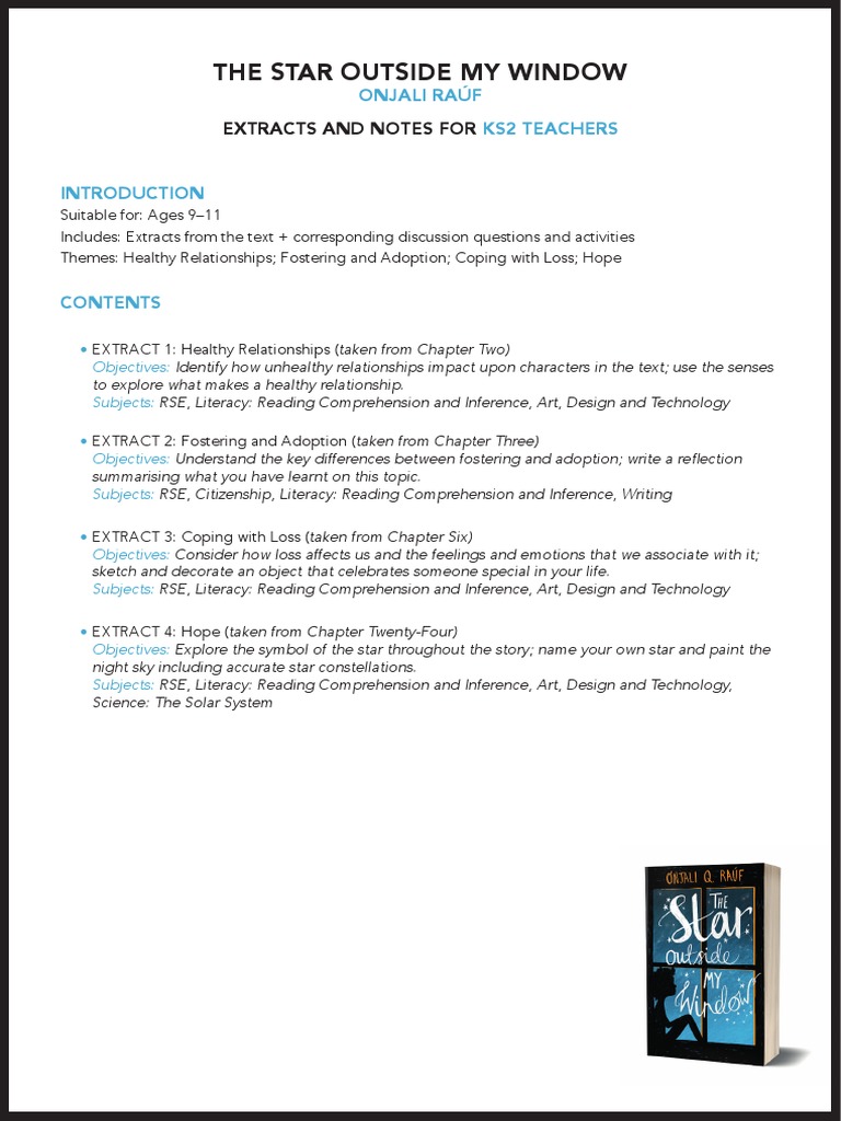 The Star Outside My Window Teacher Resources 1 | PDF | Adoption ...