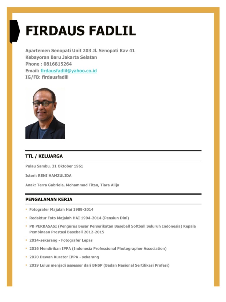 Firdaus Fadlil CV Ippa | PDF