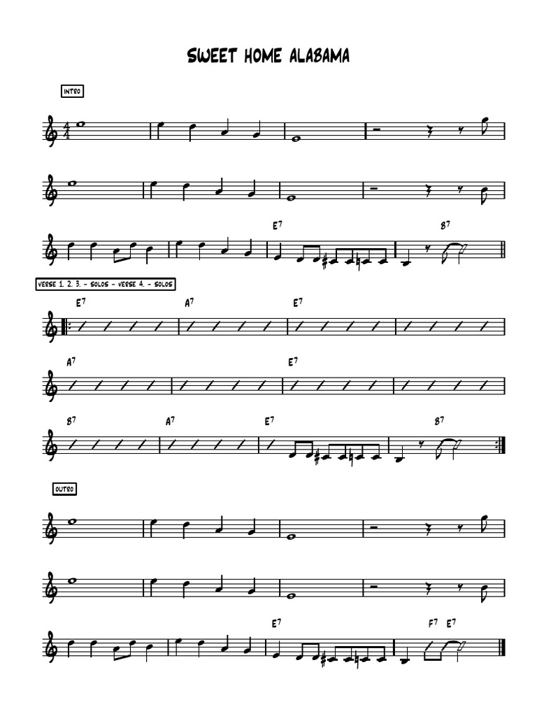 SWEET HOME CHICAGO - Partition Complete | PDF