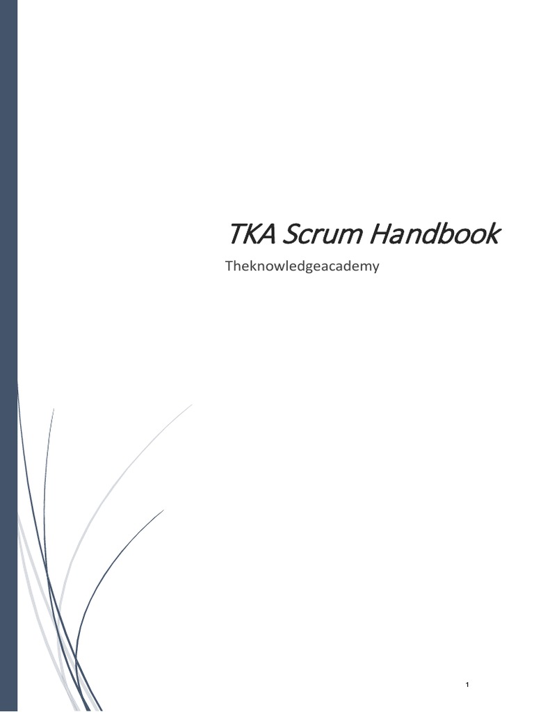 Tka Scrum Handbook | PDF | Scrum (Software Development) | Software Engineering