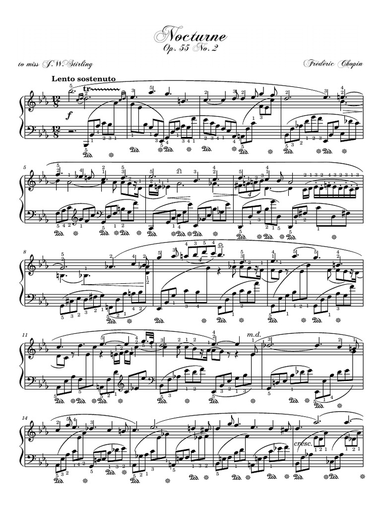 Nocturne Op. 55 No. 2 | PDF