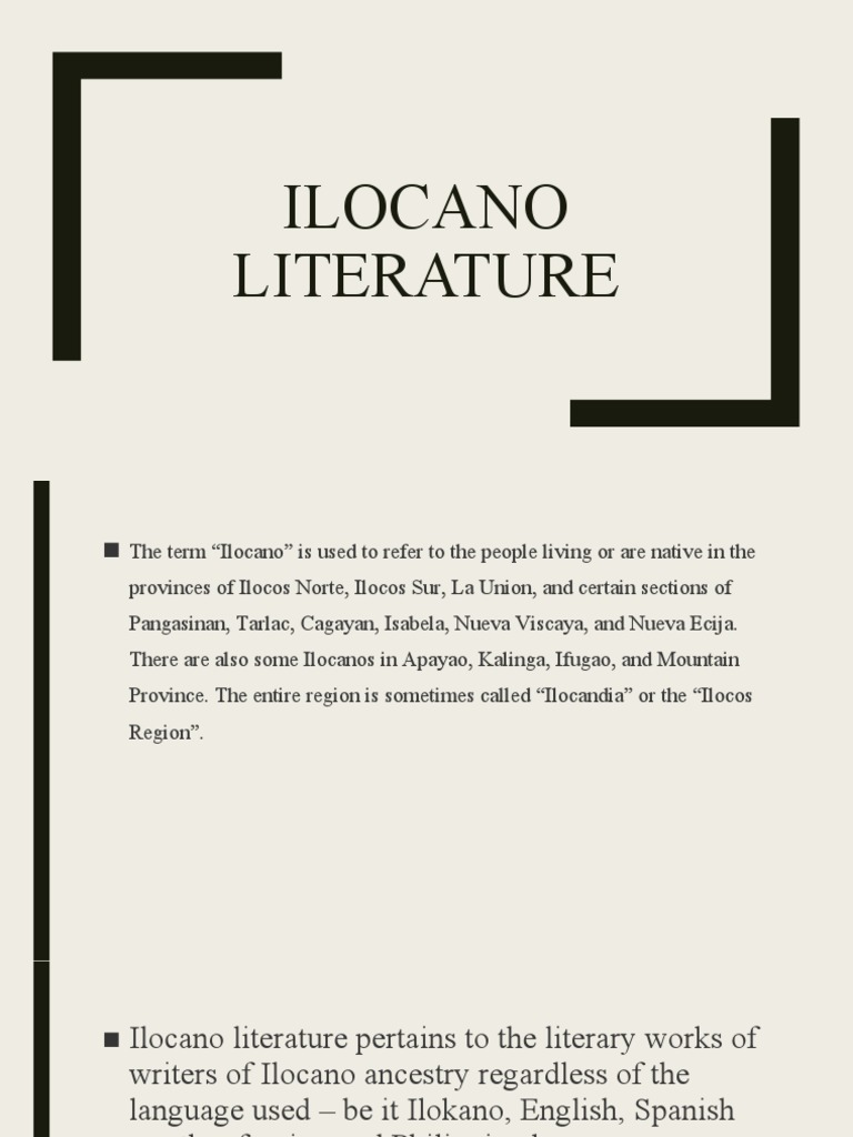 Ilocano Lit | PDF | Philippines | Southeast Asia