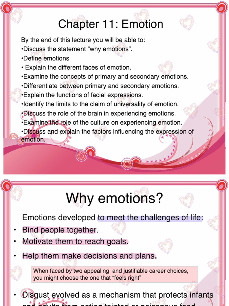 Chapter 11-Emotions | PDF