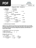 Grade 2 Diagnostic Tests | PDF