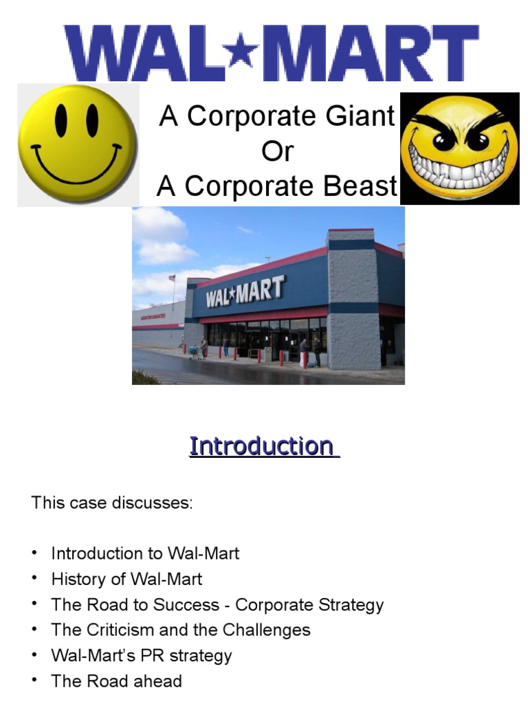 Wal-Mart Case Study | PDF | Walmart | Retail