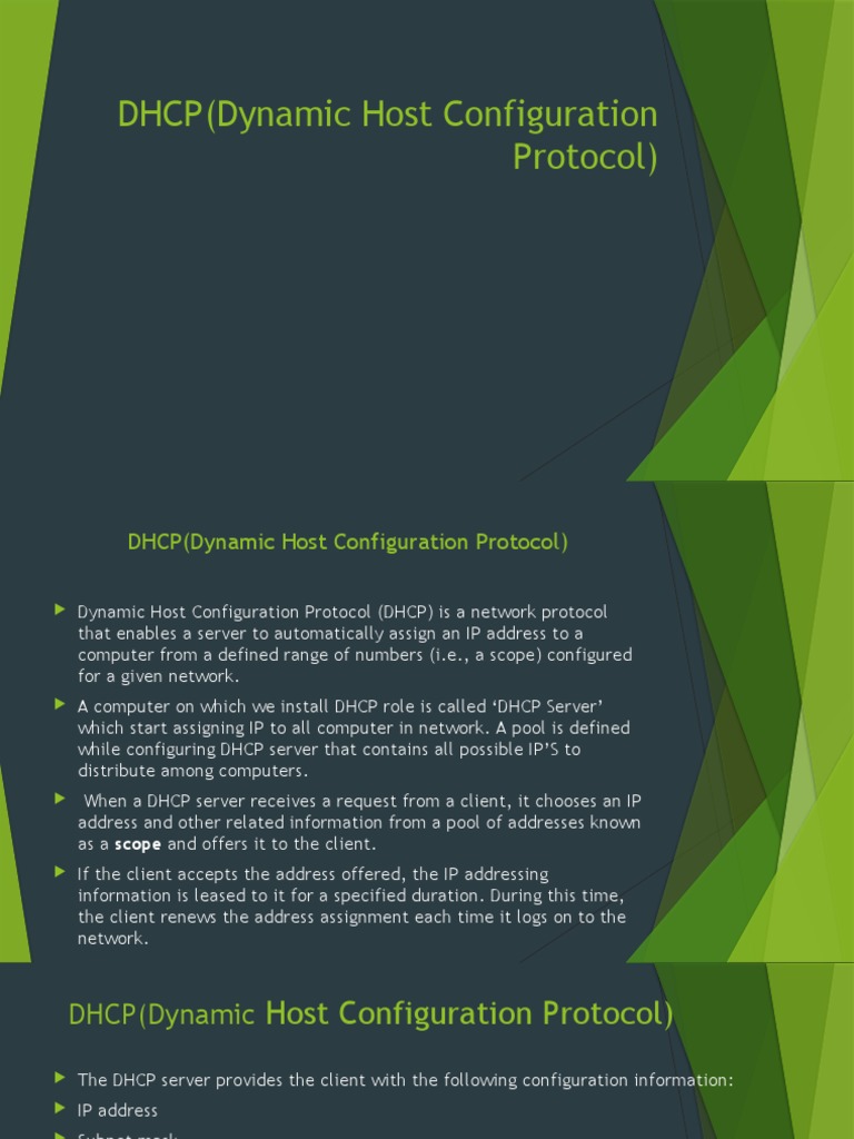 DHCP Basic | PDF | Ip Address | Computing
