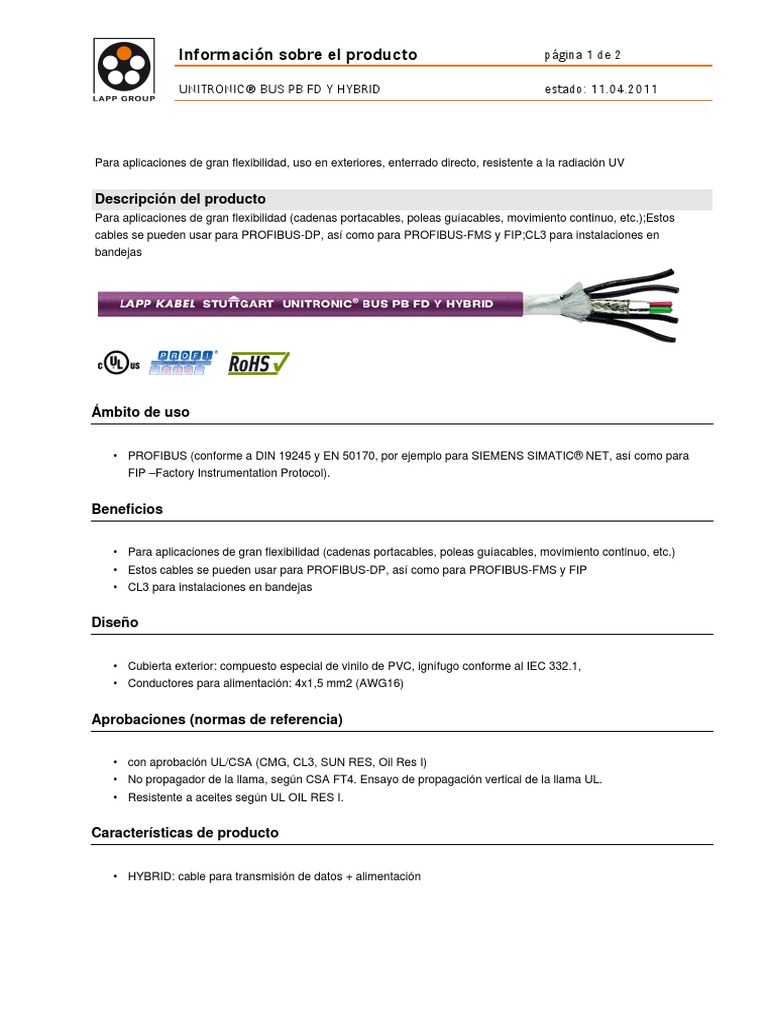 Unitronic Bus PB FD y Hybrid | PDF | Bienes manufacturados | Electricidad