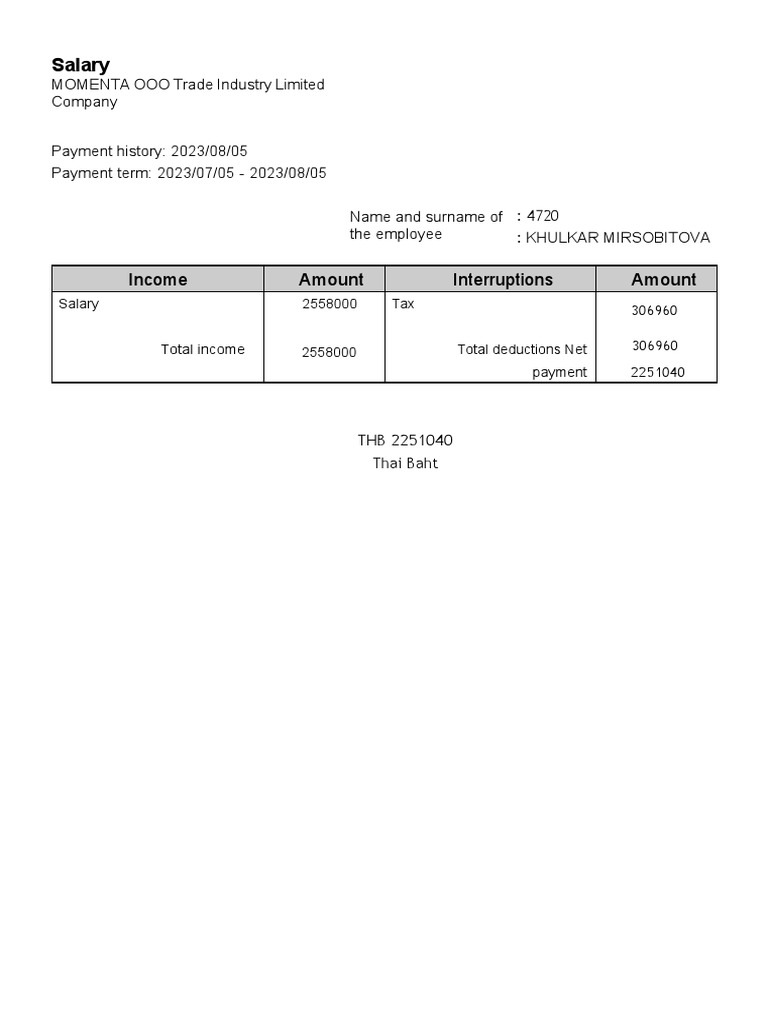 Payslip 2 | PDF