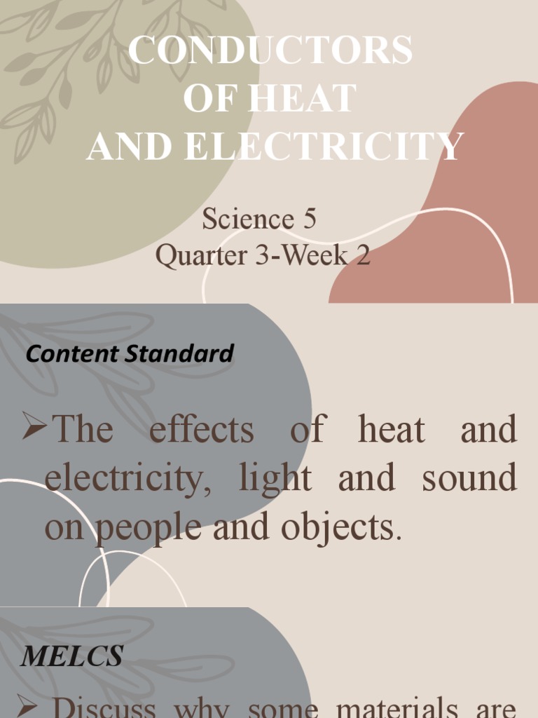Sci 5 Q23 WK 2 | PDF | Electrical Conductor | Metals Sci 5 Q23 WK 2 | PDF | Electrical Conductor | Metals