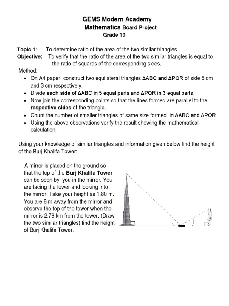 GEMS Modern Academy Mathematics | PDF | Home & Garden | Art