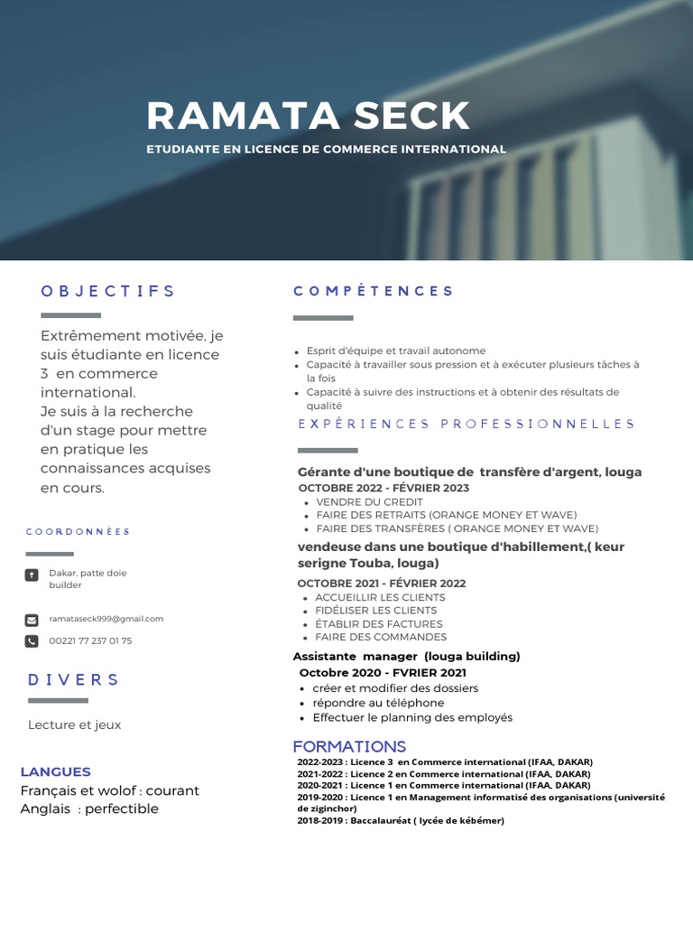 Rama CV | PDF