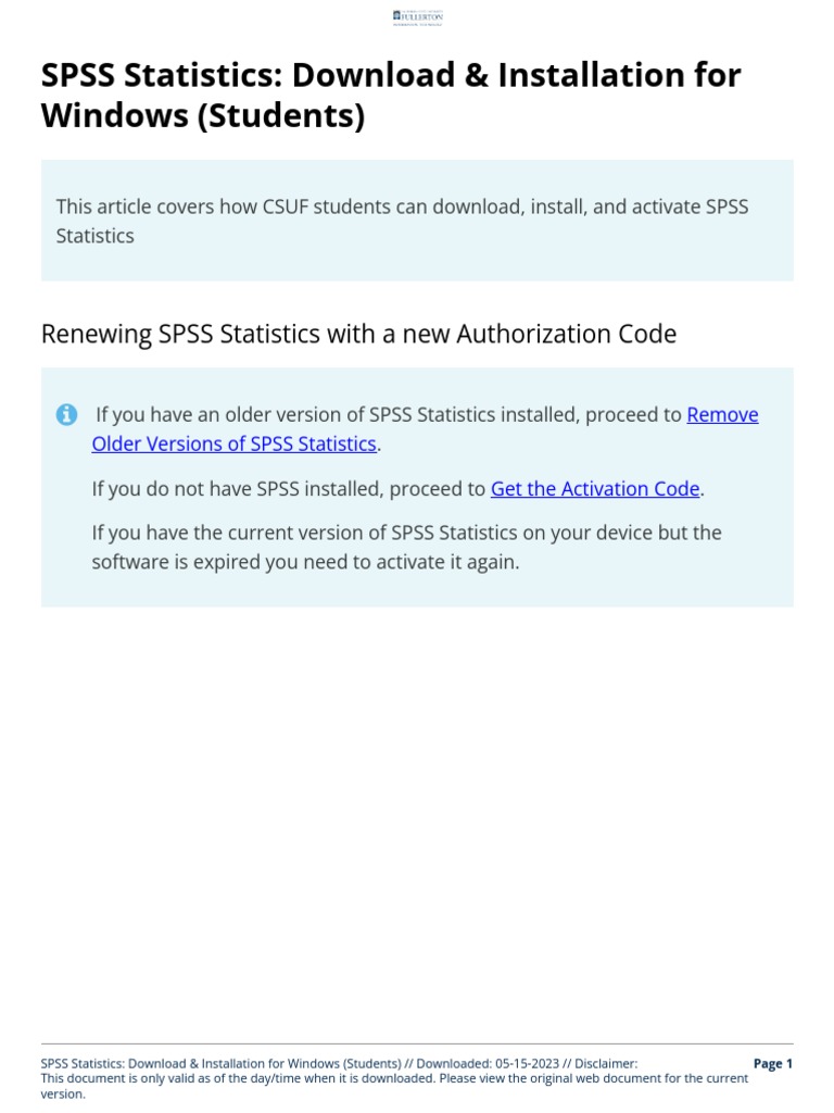 SPSS Statistics Download Installation For Windows Students | Download ...