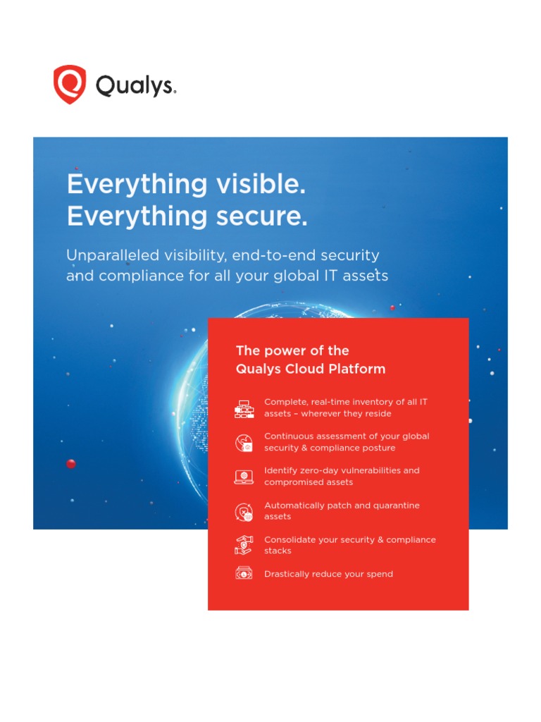 Qualys Cloud Platform: Unified Security Solution | PDF | Cloud ...