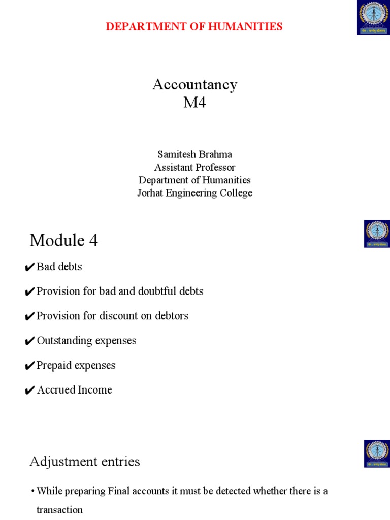 Mod 4.2 | PDF | Bad Debt | Debits And Credits