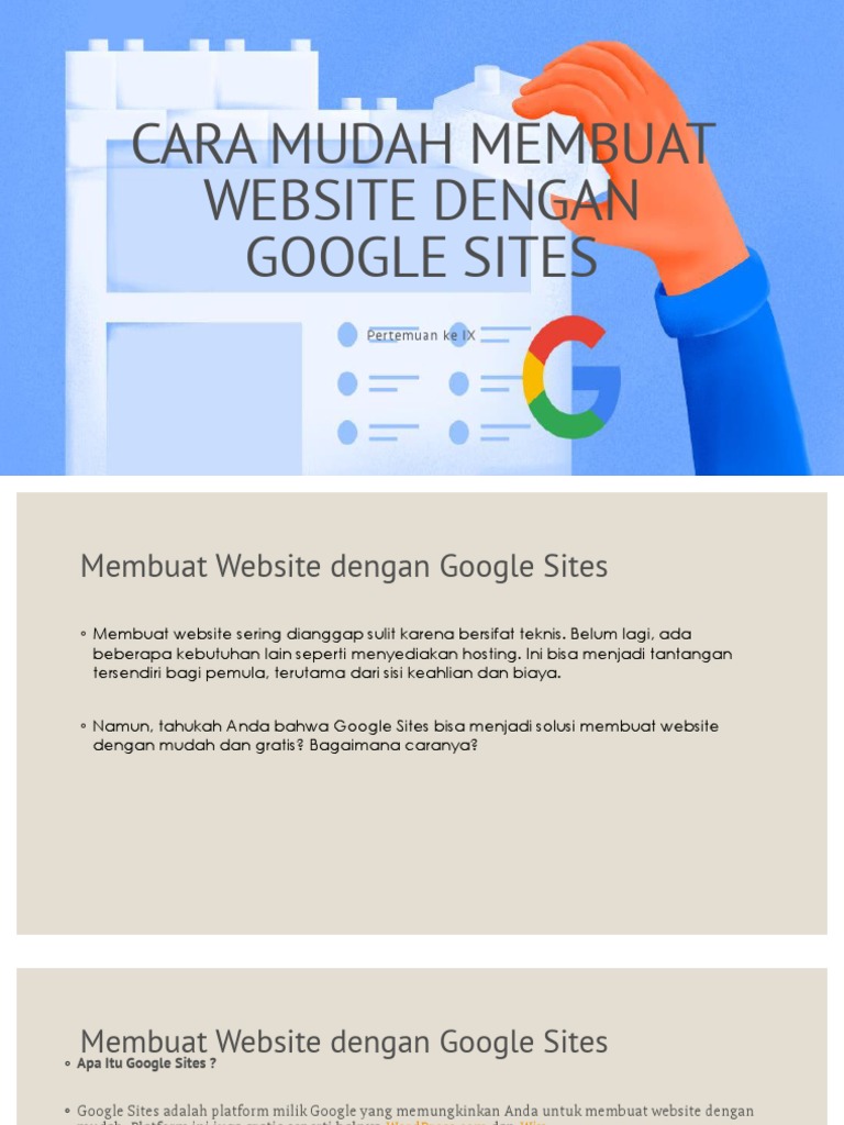 Tutorial Google Sites | PDF