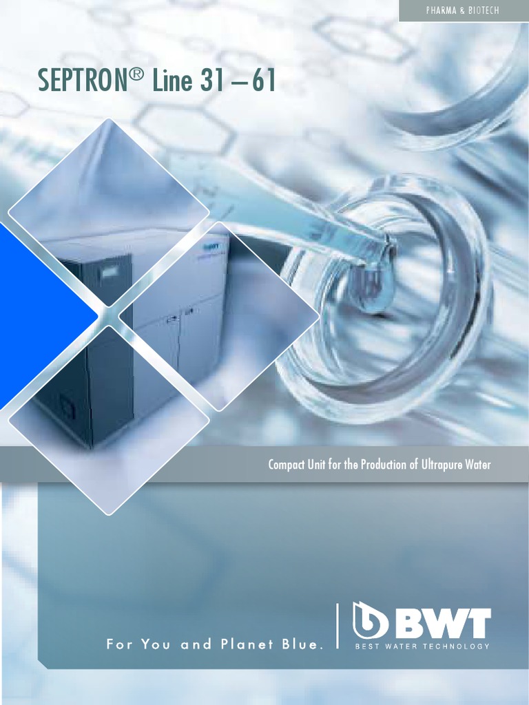 BWT Septron Line 31-61 EN 2015 | PDF | Purified Water | Physical Sciences