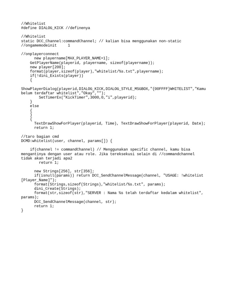 Whitelist Kontol | PDF