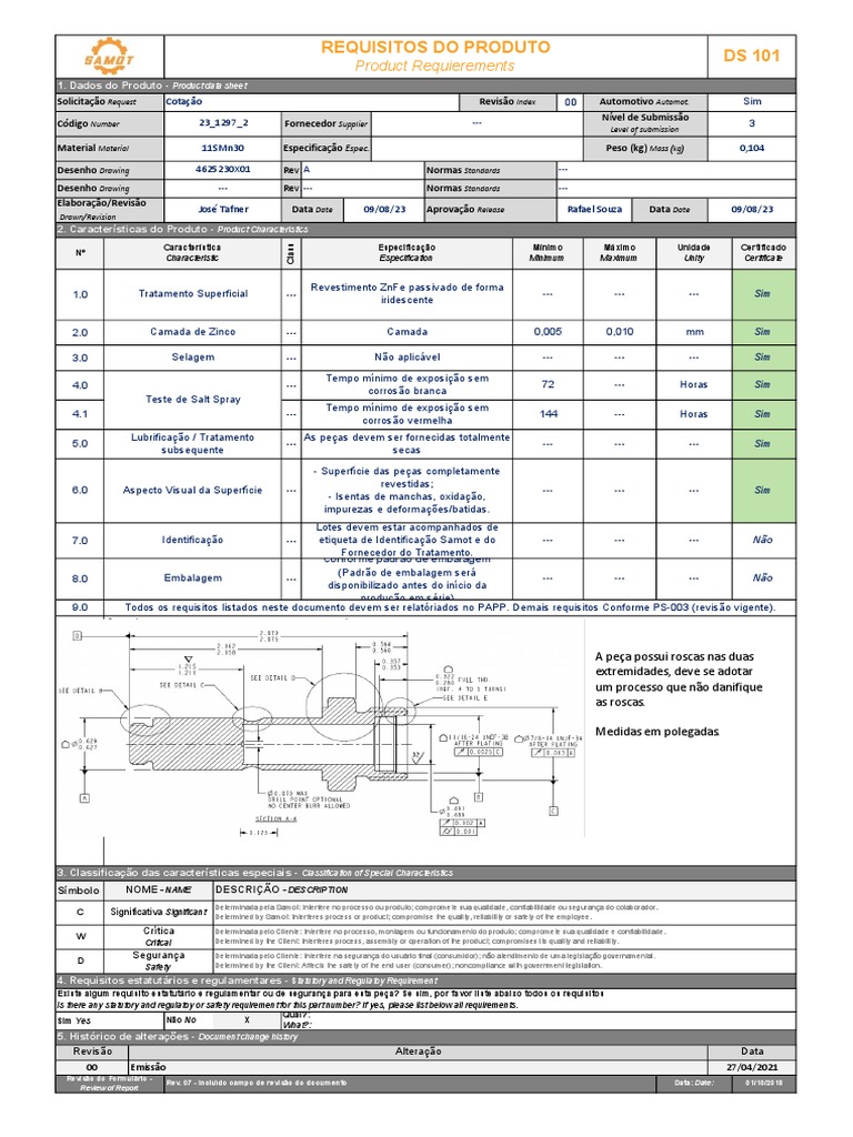 DS 101 - 23 - 1297 - 02 - Zincagem - Rev.00 | PDF | Processos ...