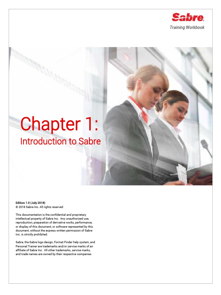 B1. SFTS 2020 - Chapter 1 - Introduction To Sabre | PDF | Travel Agency | Computing