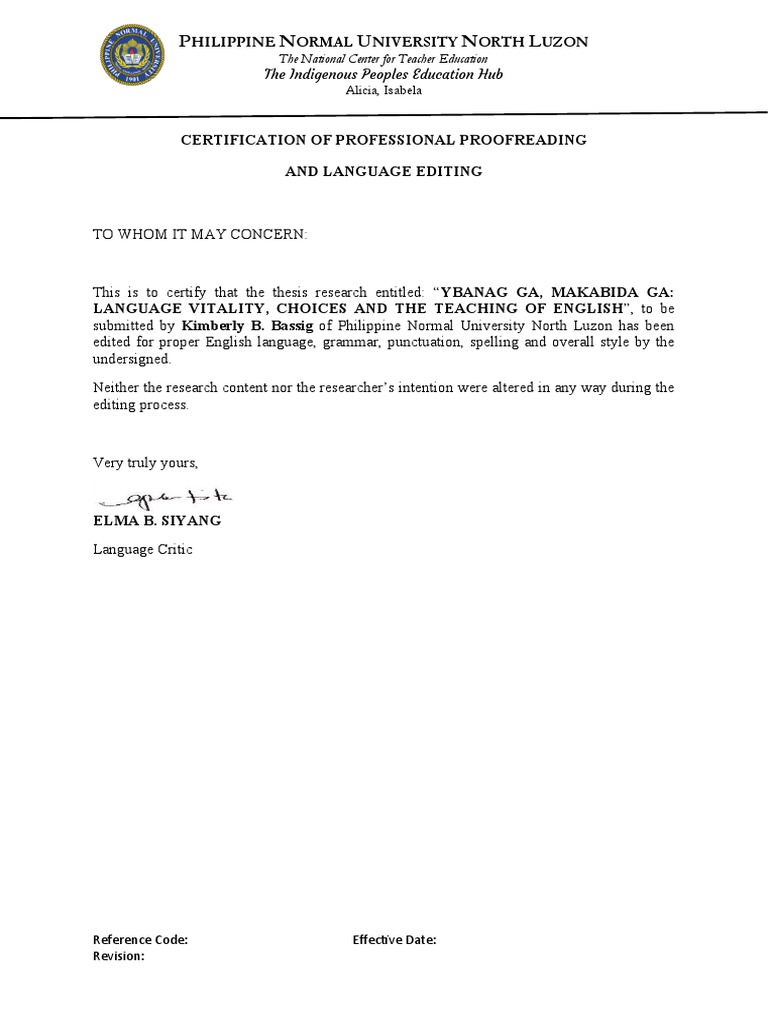 Certificate-of-Proofreading-and-Language-Kim Bassig | PDF