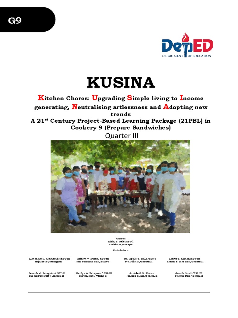Kusina 21pbl | PDF | Instructional Design | Educational Technology