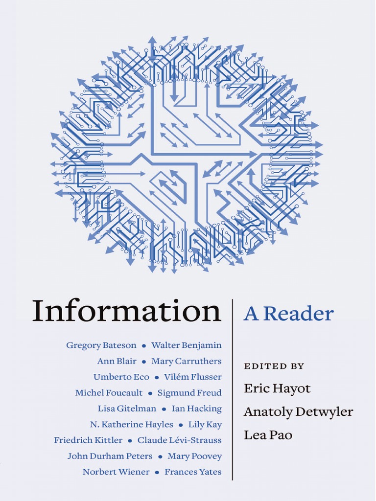 Hayot, Eric - Information - A Reader-Columbia University Press (2021 ...