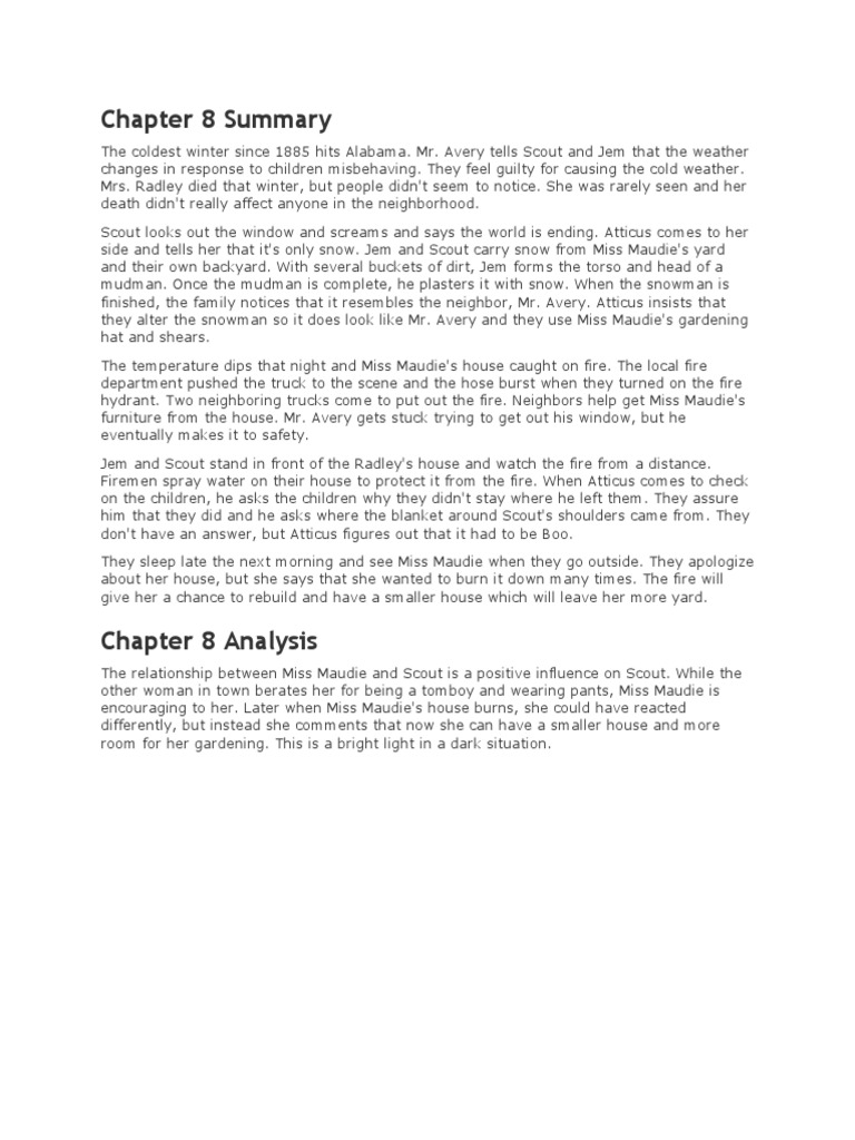 Chapter 8 Summary | PDF