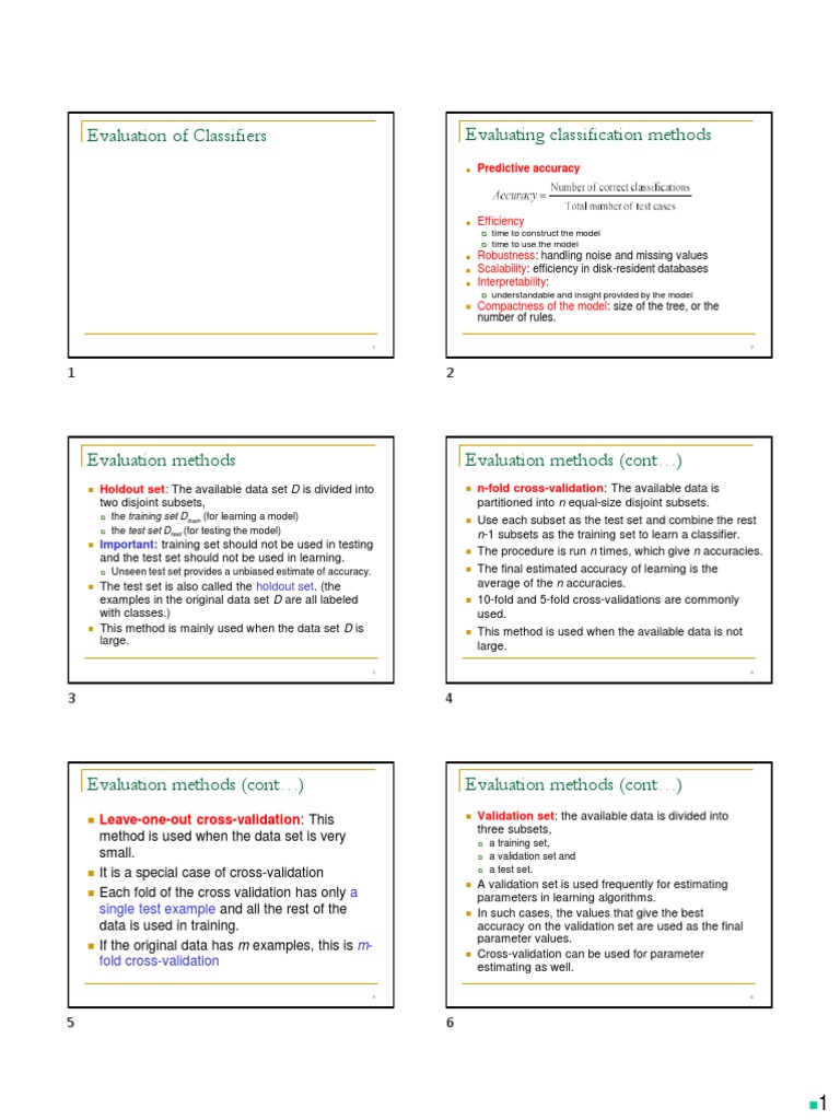 9b Evaluation Of Classifiers Pdf Receiver Operating Characteristic